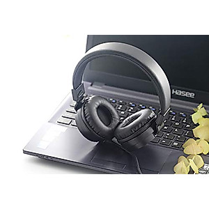 TENLUBEN Gorsun Kids Headphones Wired Headphone, Children Girls Boys Teen Lightweight Foldable Adjustable Corded On-Ear Headset for School Online Course Chromebook Cellphones Kindle Airplane (Black)