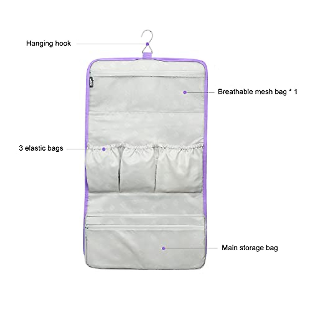 BUBM Waterproof Travel Storage Case Organizer for Dyson Airwrap, Pre-Styling Dryer, 4 Curling Barrels, 2 Smoothing Brushes and Volumizing Brush