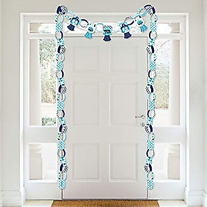 Big Dot of Happiness Yeti to Party - 90 Chain Links and 30 Paper Tassels Decoration Kit - Abominable Snowman Party or Birthday Party Paper Chains Garland - 21 feet