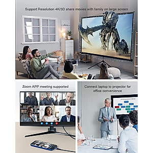 Lightning to HDMI Cable Adapter for iPhone, [Apple MFi Certified] iPhone to hdmi Adapter Cable to TV with iPhone/iPad/iPod 1080P Digital AV Sync Screen Connector on HDTV/Monitor/Projector-6.6 Ft/2M