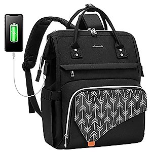 LOVEVOOK Laptop Backpack for Women,17 Inch Work Travel Bag Business Computer Bags Teacher Doctor Nurse Backpack Purse, College Backpack (Upgraded)