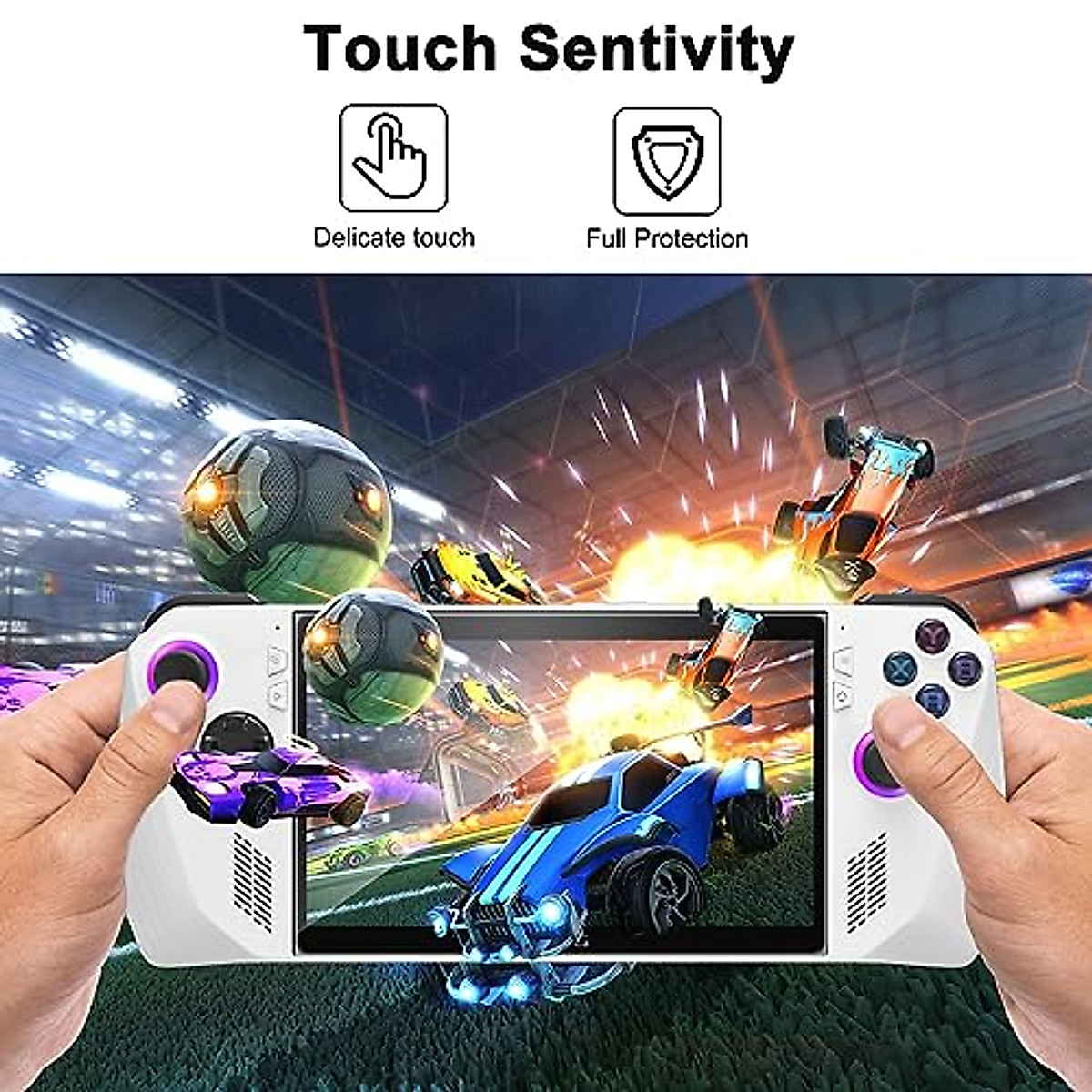 avakot 3 Pack Screen Protector for ASUS Rog Ally Handheld 7 Inch 2023 | Rog Ally Ultra Thin Tempered Glass Screen Protector | Anti-Scratch Hard Tempered Film for Rog Ally