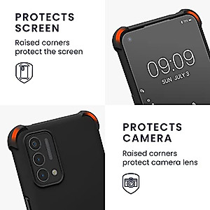 kwmobile Crossbody Case Compatible with OnePlus Nord N200 5G Case - TPU Silicone Cover with Strap - Black