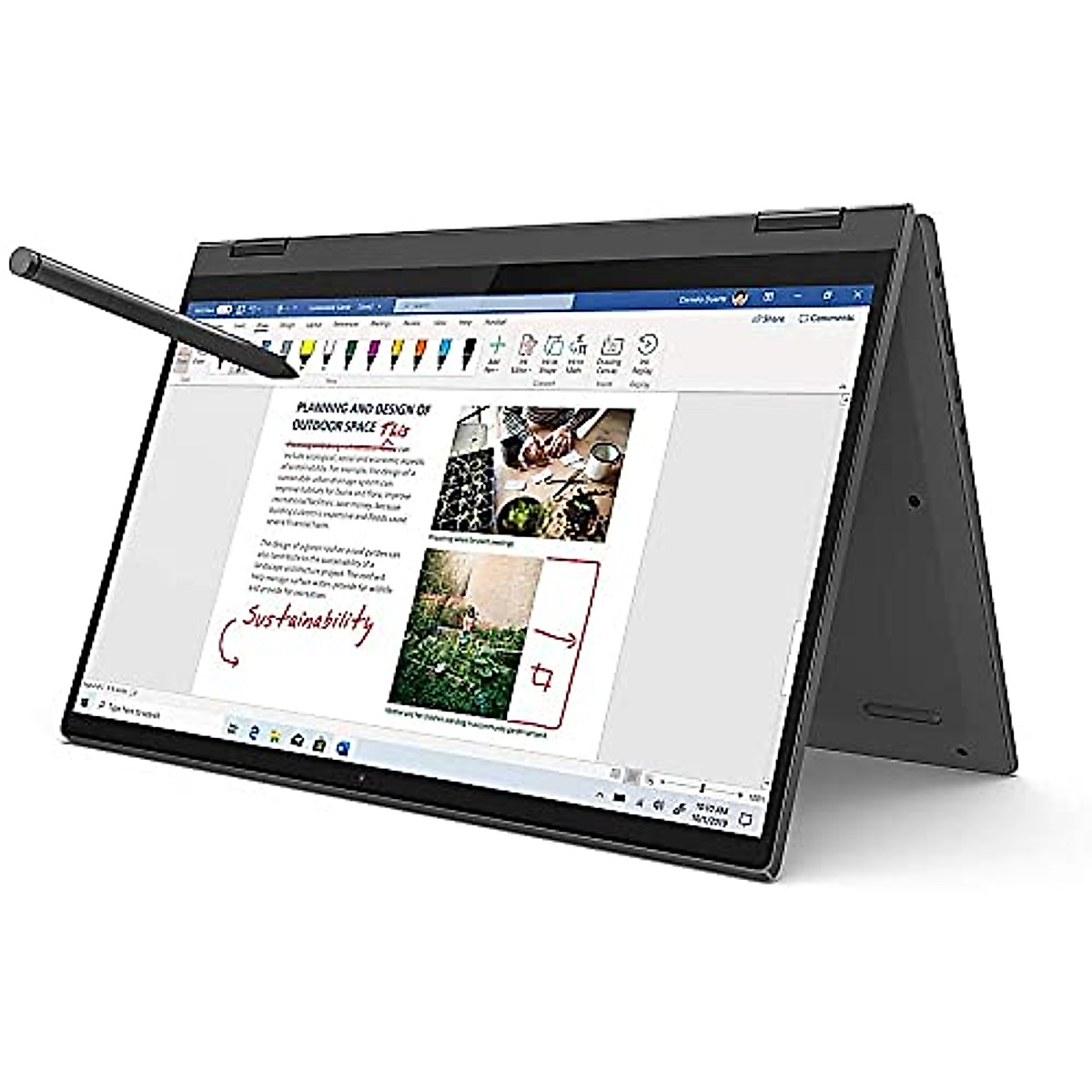 Lenovo Ideapad Flex 5 15.6" 500nits 4K UHD Touchscreen 2-in-1 Business Laptop, i7-1065G7, NVIDIA MX330, Win 10 Pro, Fingerprint, Type-C, Wi-Fi 6, WOOV 32GB MSD Card (16GB RAM | 512GB PCIe SSD)