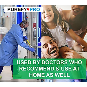 Purefypro Disinfectant (68oz) - Kills 99.9999% Viruses HIV, Monkeypox, Hepatitis, Norovirus, VRE, MRSA, No Rinse, No Residue. Suitable for All Surfaces