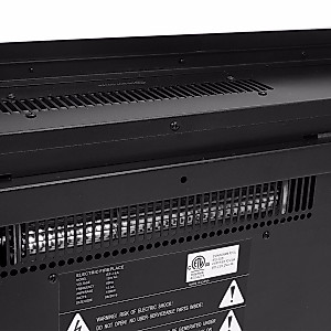 XtremepowerUS 50 inch 1500W Electric Insert Fireplace Recessed w/Remote Control Wall Mounted Recessed Multicolor Flame Space Heater Wall Firebox