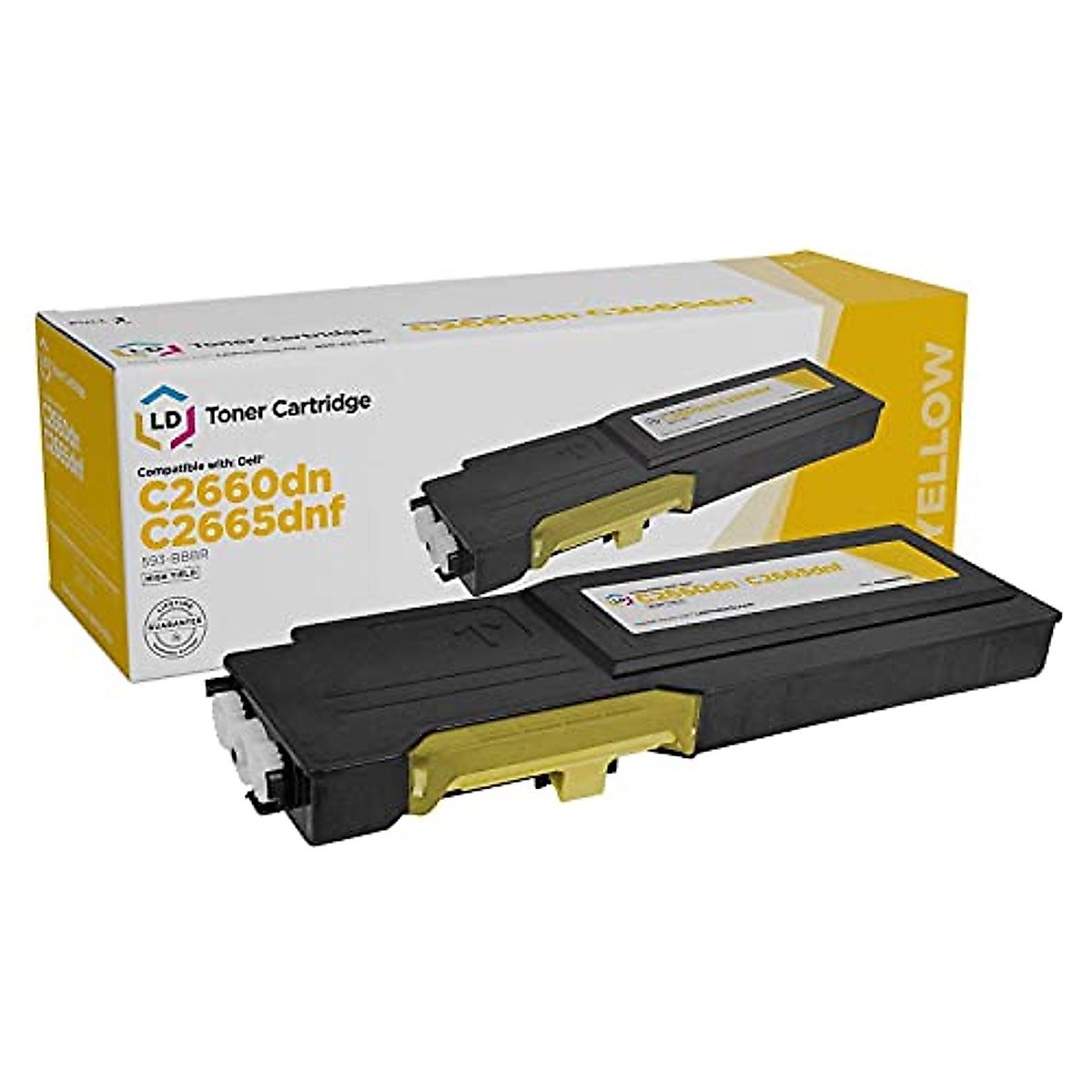 LD Compatible Toner Cartridge Replacement for Dell 593-BBBR High Yield (Yellow)