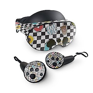 MightySkins Glossy Glitter Skin Compatible with Meta Quest Pro - VSCO7 | Protective, Durable High-Gloss Glitter Finish | Easy to Apply, Remove, and Change Styles | Made in The USA
