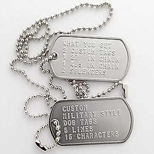 Stainless Steel Military Dog Tag Rolled Edge Blank 100pcs