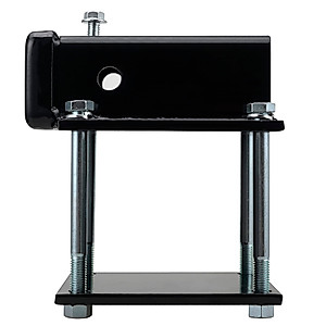 Geksion Bolt-on RV Bumper Hitch Receiver Adapter for 4-4.5'' Beams，2'' Receiver Opening, Trailer Rear Bumper for Camper Bike Racks Cargo Carriers