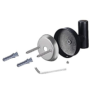 WOJIUBUXIN Towel Hooks Matte Black Coat Robe Clothes Hook SUS 304 Stainless Steel Modern Wall Hook for Bathroom Kitchen Bedroom Hotel Heavy Duty Wall Mounted 2 Pack…