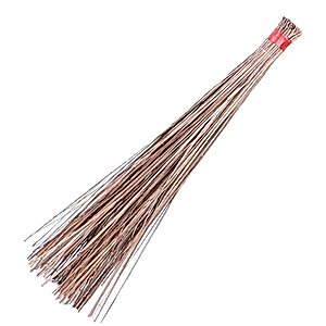 1 Piece of 32 inch Multi-Surface Sturdy Outdoor Authentic Coconut Leaf Broom Asian Heavy Duty Broom Thai Natural Coconut Leaf Broom (Country Rustic)