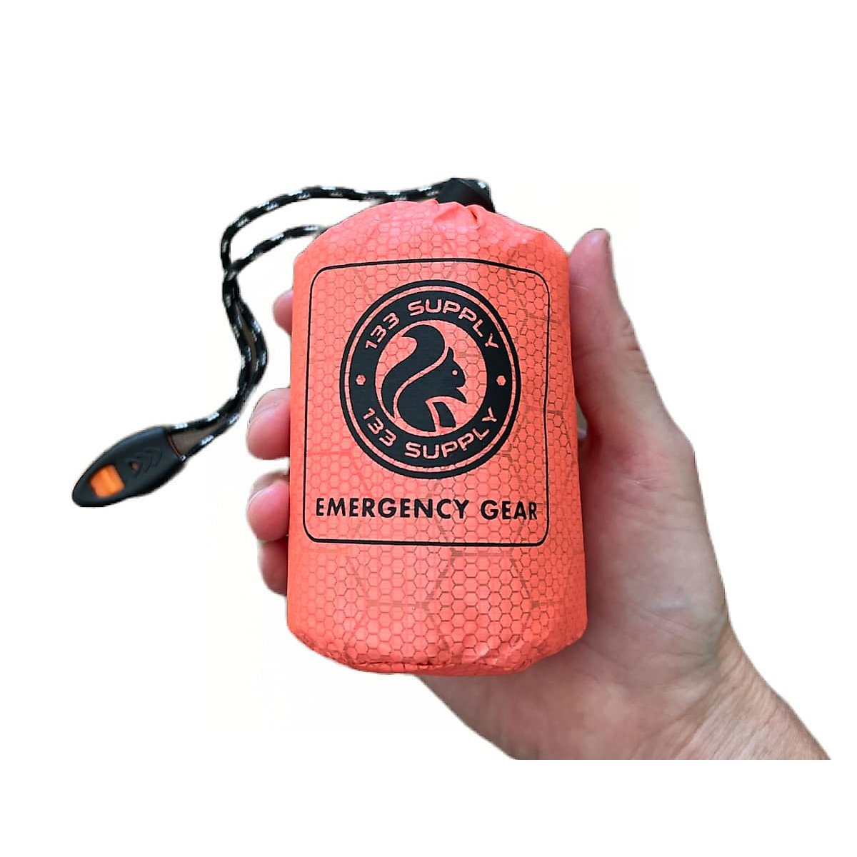 133 SUPPLY 2PK Emergency Sleeping Bags for Survival Sleeping Bag Emergency Sleeping Bag Emergency Bivy Sack Thermal Blankets Survival Gear Emergency Supplies Camping Hiking Gear Outdoor Life Disaster