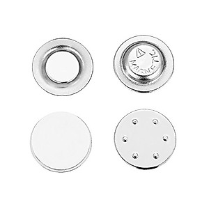 24 Pieces Magnetic Name Badge Round Adhesive Name Tag Holders with Plastic Storage Box for Name and Circle Badges (Diameter of 2 cm/ 0.79 inch)