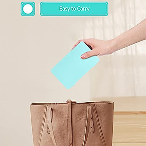 VEWINGL Calculator with Notepad,12 Digit Large Display Office Desk Calcultors,Dual Power Rechargeable and Solar 2 in1 Multi Function Calculator,Suitable for Office,School,Home and Business use (Cyan)