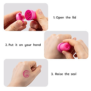 JOYIN 100 Pcs Valentine's Themes Stamper, 25 Designs Arts and Crafts Stamper for Valentines Day Party Favors, Classroom Exchanging Gifts, Classroom Holiday Reward Prizes