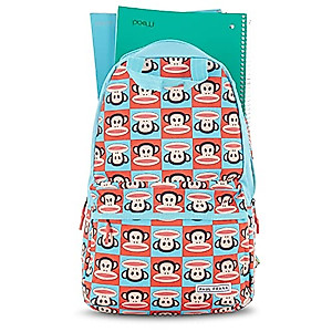 Paul Frank Monkey Allover Backpack - Light Blue Julius the Monkey Allover Knapsack