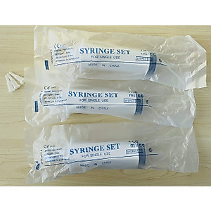8 Pack 100ml Syringes with 14G 4.0" 3.0'' 2.0" 1.0'' Blunt Tip Needles and Storage Caps(Luer Lock), Plastic Reusable Syringe for Glue Applicator, Oil Dispensing Multiple Uses