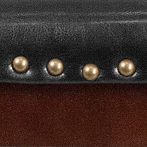 Flash Furniture Alphus 26'' High Backless Cappuccino Wood Counter Height Stool with Black LeatherSoft Saddle Seat