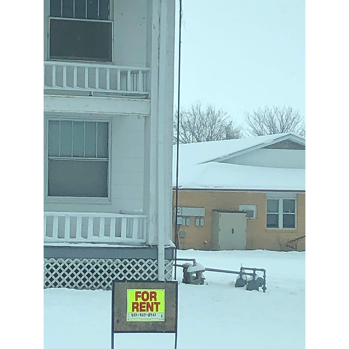 Sunburst Systems 3637 For Rent Sign, 11" x 14" Neon, Weather Resistant