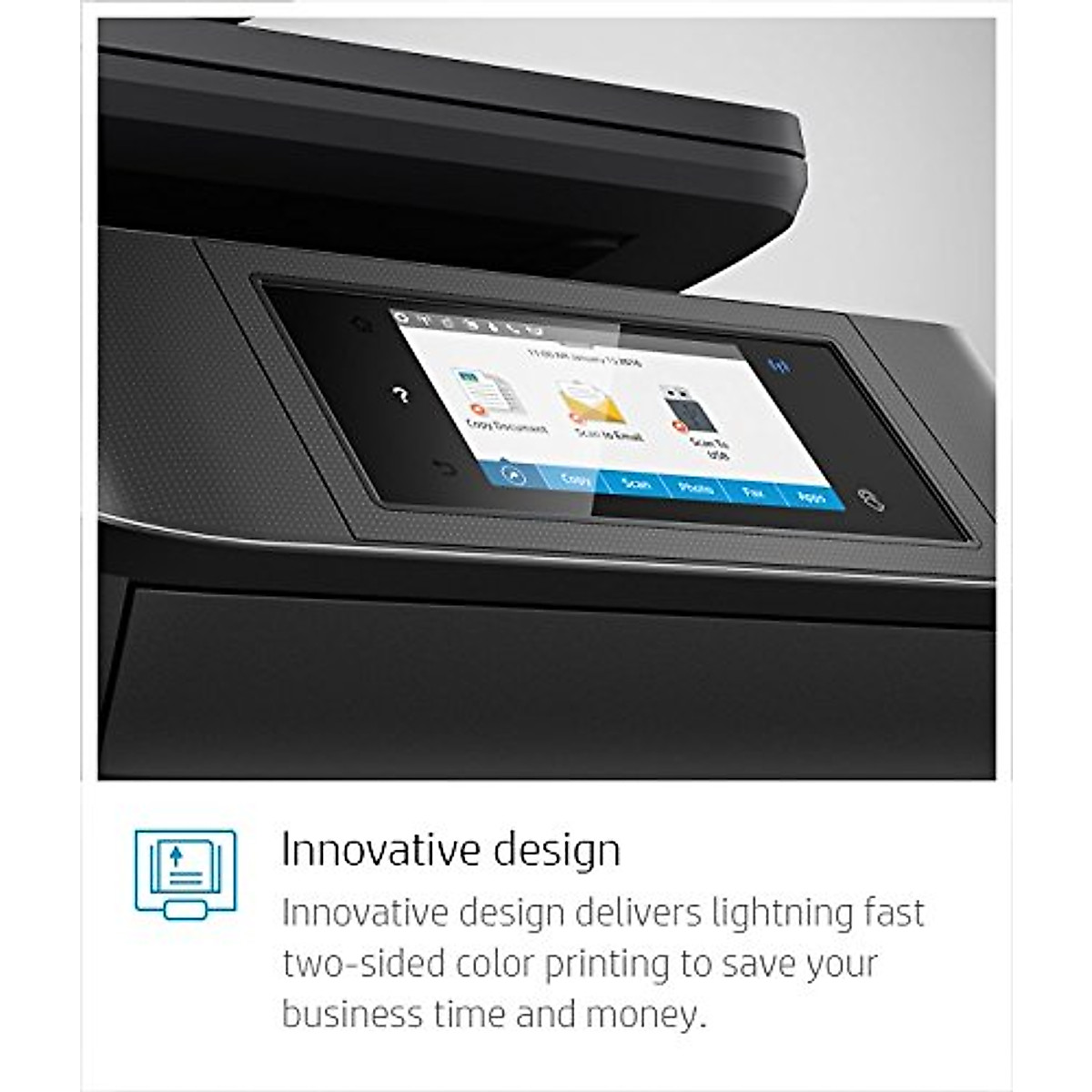 HP OfficeJet Pro 8715 All-in-One All-in-One Touch Screen Bluetooth Wireless Black Printer