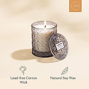 LA JOLIE MUSE Scented Candle, Candles for Home Scented, Linen Scented Candle, 8 oz 50 Hours Burn, Candles Gift for Women & Men