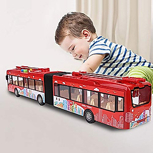 AUHX Kids Toy Bus, Electronic Toy Bus, Simulates for Kids Children