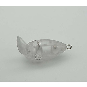 ABS 10PCS Unpainted Fishing Blanks Crankbait 4cm 3g topwater Artificial Bait Fishing Lures Blank Minnowbait Hard unpainted Artificial Bait Bodies DIY Fishing Tackle Spoons with Free Eye