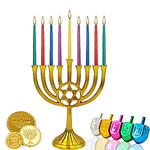 The Dreidel Company Jerusalem Hanukkah Candles Menorah Candles Chanukah Candles 44 for All 8 Nights of Chanukah (Single)