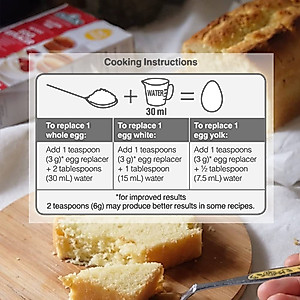 Orgran – Egg Replacer | Plant Based, Gluten-Free, Non-GMO | Natural Egg Replacer | 7.05 OZ | Vegan Egg Substitute For Baking…