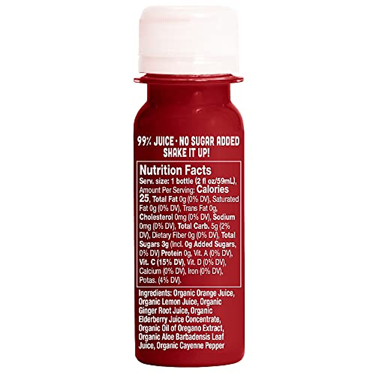 Vive Organic Wellness Rescue Shot, Ginger, Elderberry & Oil of Oregano, 2 Oz