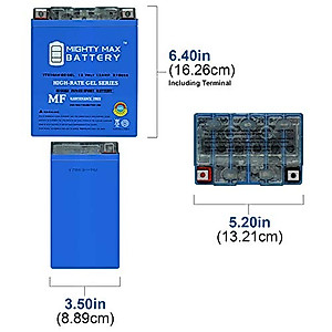 Mighty Max Battery YTX14AHGEL - 12 Volt 12 AH GEL Type, 210 CCA, Rechargeable Maintenance Free SLA AGM Motorcycle Battery