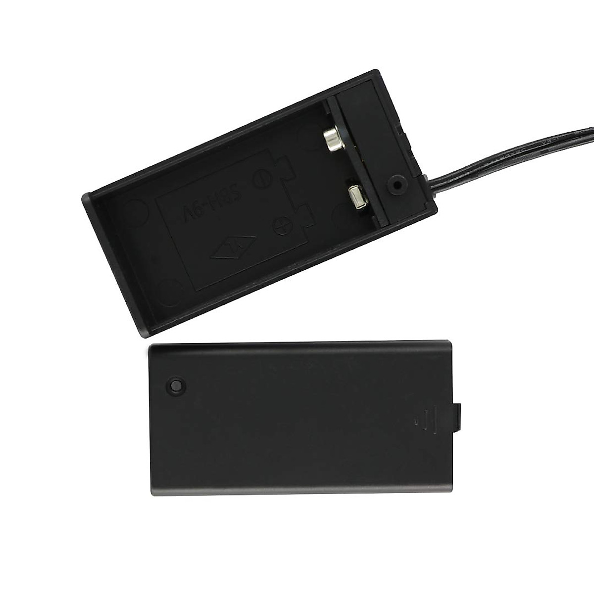 VG_S 1 pc. of New 9V Battery Holder Box Case Wire Lead ON/Off Switch Cover On Off Switch Cap Lead Wires+ DC 2.1mm Plug