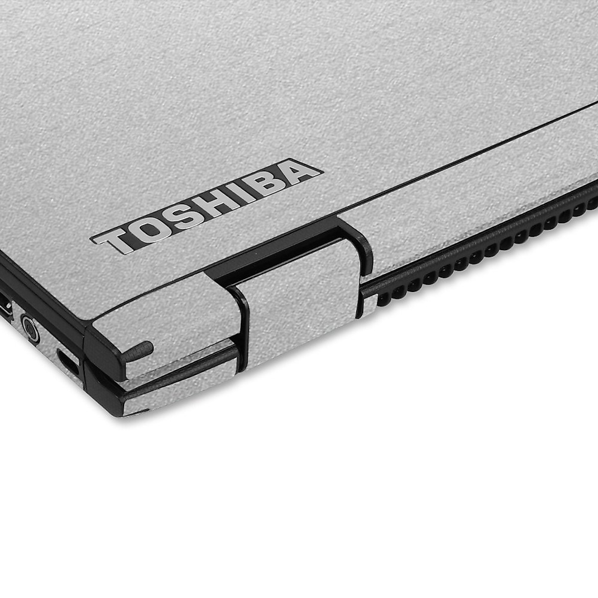 Skinomi Brushed Aluminum Full Body Skin Compatible with Toshiba Satellite Radius (2015, 14 inch)(Full Coverage) TechSkin with Anti-Bubble Clear Film Screen Protector