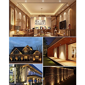 GOHDLAMP GU10 LED Bulbs Dimmable, 5W 50 Watt Equivalent LED Bulb, 2700K Warm White 450 Lumen GU10 Bulb Standard Base, LED Bulb Replacement for Track Light Bulbs, 38° Beam Pack of 6