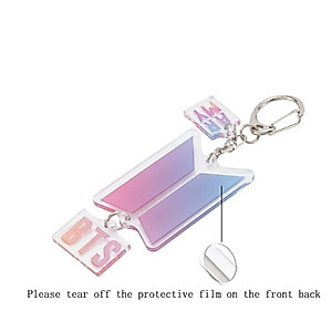 YANENG Kpop Bangtan Boys Merch Keychain Pendant Key Ring Bagpack Keychain School Bag Accessory for Army Fans Gift