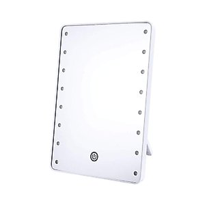 FQYYDD Illuminated Makeup Mirror 16Led Desktop Makeup Mirror Touch Screen Adjustable