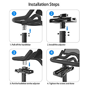 Handlebars Adjuster for Peloton Bike - No Shoulder and Neck Sore Pain, Better Posture Peloton Accessories(Not Compatible with Peloton Bike +)