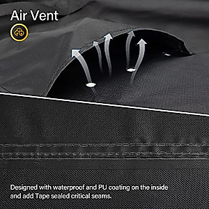 LAUSAINT HOME Patio Furniture Covers, Outdoor Furniture Set Cover Waterproof, Rectangular Outside Table and Chairs Cover, UV Resistant Anti-Fading with Storage Bag Included, 90 X 62 inch