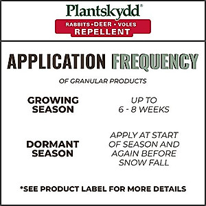 Plantskydd Animal Repellent - Repels Deer, Rabbits, Elk, Moose, Hares, Voles, Squirrels, Chipmunks and Other Herbivores; 3.5 LB Granular Shaker Jug (PS-VRD-3)
