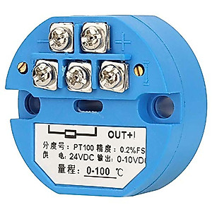 East buy Temperature - -50~400 Degree PT100 Temperature Transmitter DC24V Output 0-10V Sensor