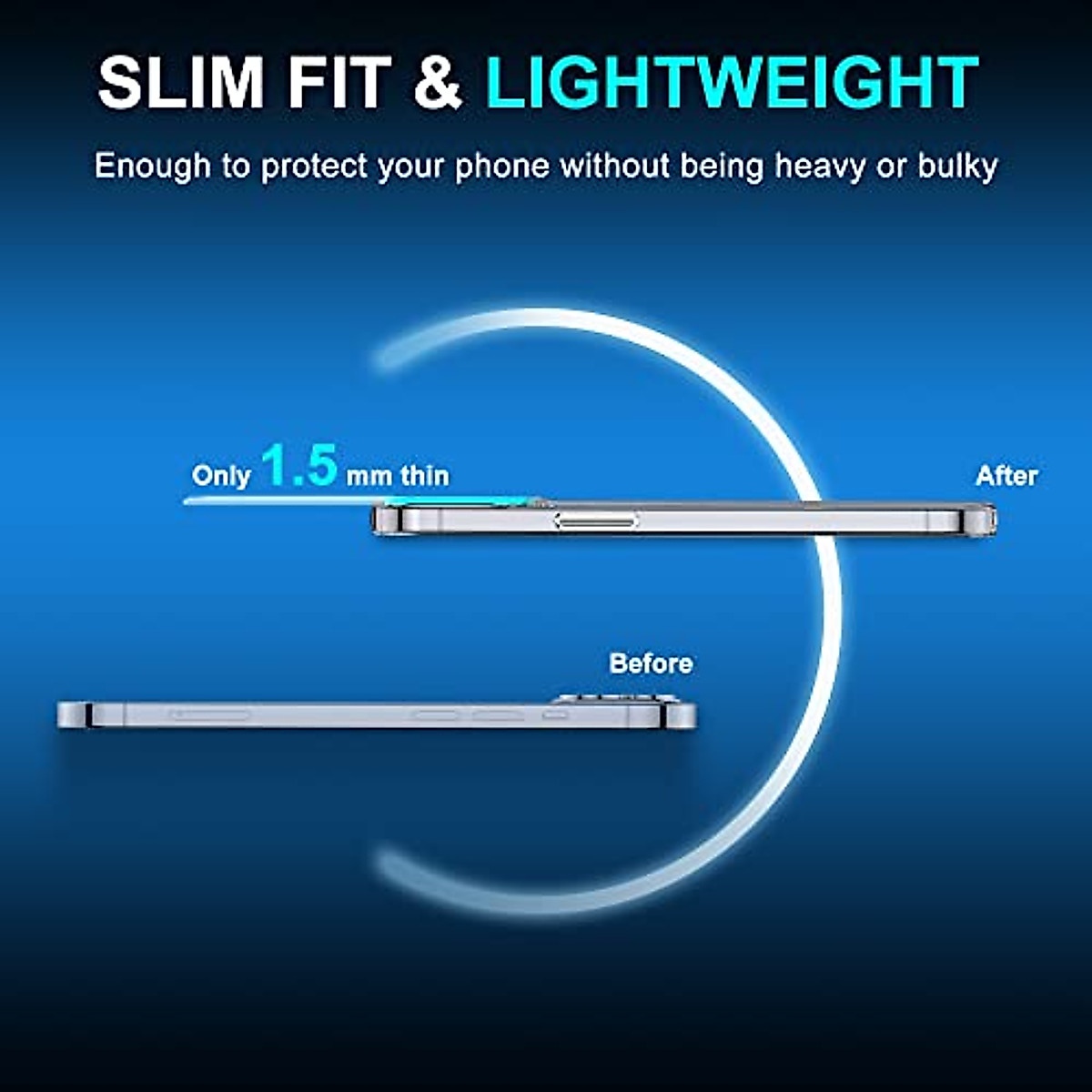 Vakoo Crystal Series for iPhone 13 Pro Clear Case, [Anti-Yellowing] [Germany Bayer Material] Slim Thin Transparent Silicone Protective Phone Case for iPhone 13 Pro (6.1 inches)