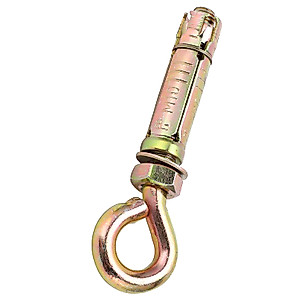 Yuecoom Expansion Bolts, 5Pcs Heavy Duty Anchor Fastener Eye Ring Hanger Screw for Concrete Brick Wall 11x1.6cm