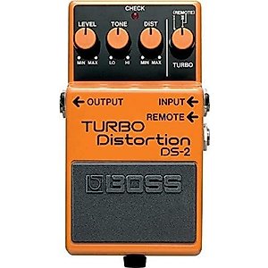 Boss DS-2 Turbo Distortion Pedal with Remote Jack