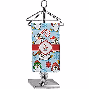 RNK Shops Christmas Penguins Finger Tip Towel - Full Print (Personalized)