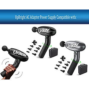 UpBright 16.8V 1A AC/DC Adapter Compatible with Urikar Pro 1 Pro 2 Pro1 Pro2 Heated Massage Gun Deep Tissue Muscle Massager 16.8VDC 37.4Wh 2600mAh Battery XSG-1901500HUS 19V 1.5A Power Supply Charger