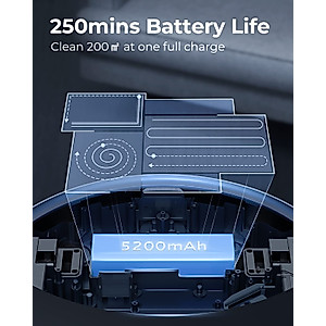 Laresar Robot Vacuum and Mop with Auto Dirt Disposal, Max 3500pa Suction, App Control, Editable Map, Lidar Navigation Smart Mapping, Works with Alexa, L6 Pro Robot Vacuum Cleaner Ideal for Pet Hair