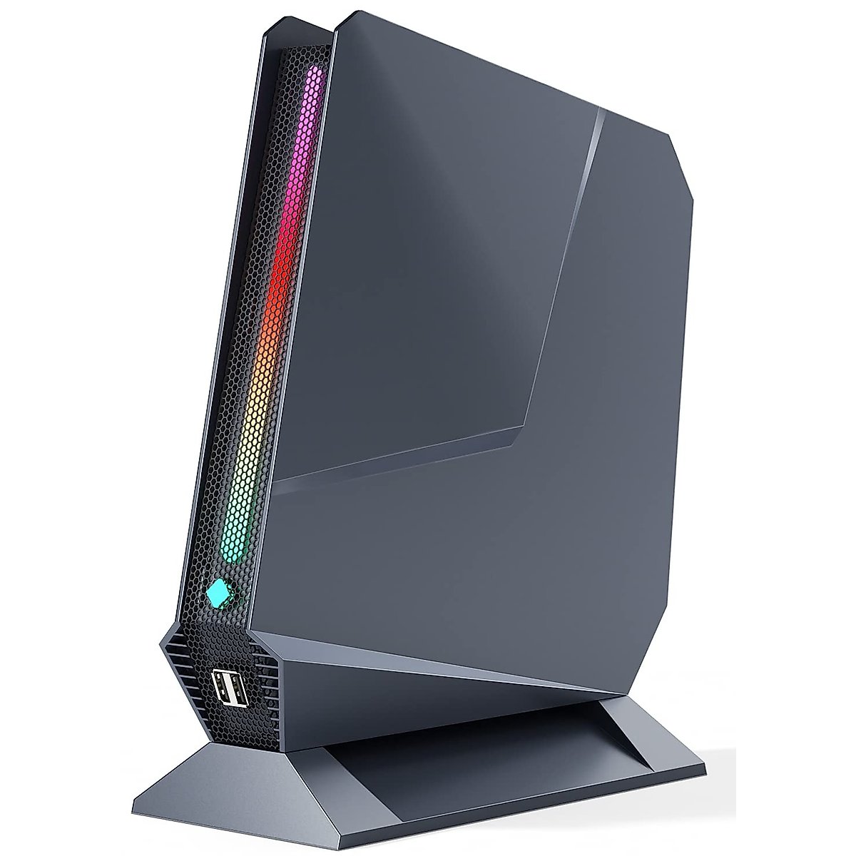 [Gaming PC] Mini PC Intel i9-12900H & GeForce RTX 3050Ti 8G GDDR6 14C/20T RGB Lights Mini Desktop Computer, 32GB RAM 1TB PCIE4.0 SSD, 2.5G LAN 2X HDMI Type-C WiFi 6E BT5.3, Windows 11 Pro