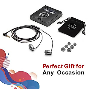 UliX Rider Wired Earbuds in-Ear Headphones, Earphones with Microphone, 5 Years Warranty, with Anti-Tangle, Reinforced Cable, 48 Ω Driver, Intense Bass, Ear Buds Phones for iPhone, iPad, Samsung