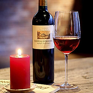 Red Wine Glasses Set,10 OZ Clear Wine Glass with Stem,Premium Crystal Long Stemware Elegant White Wine Glassware for Drinking,Wine,Restaurants,Parties,Wedding,12 Pack